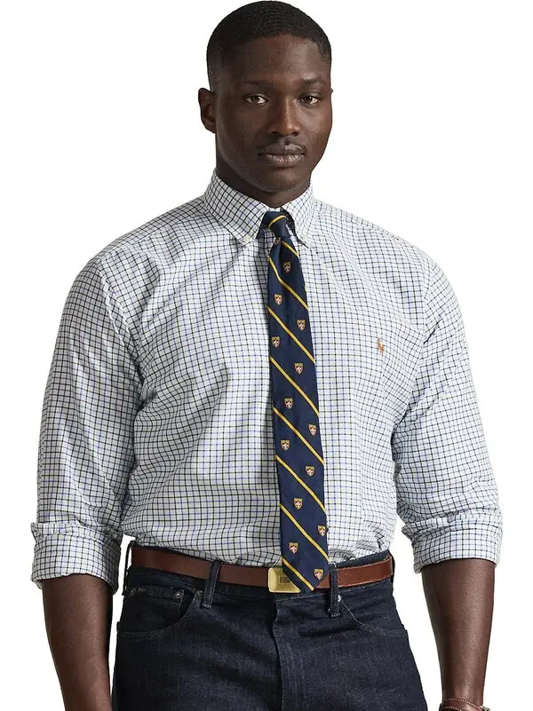 Ralph Lauren Tattersall Oxford Shirt - White/blue Multi
