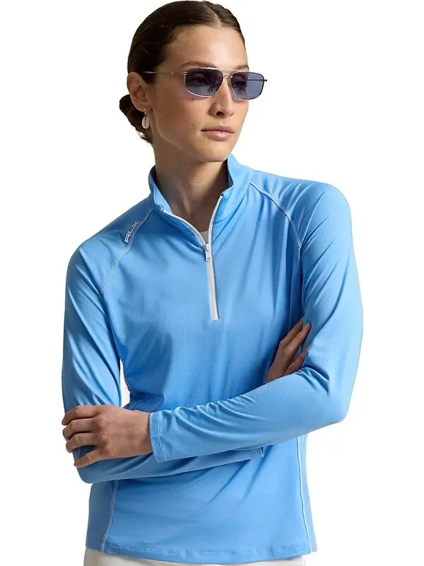 Ralph Lauren Stretch-jersey Quarter-zip - Blue