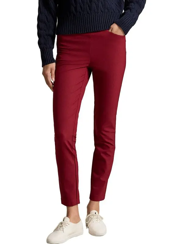 Ralph Lauren Stretch Twill Slim Fit Pants - Garnet