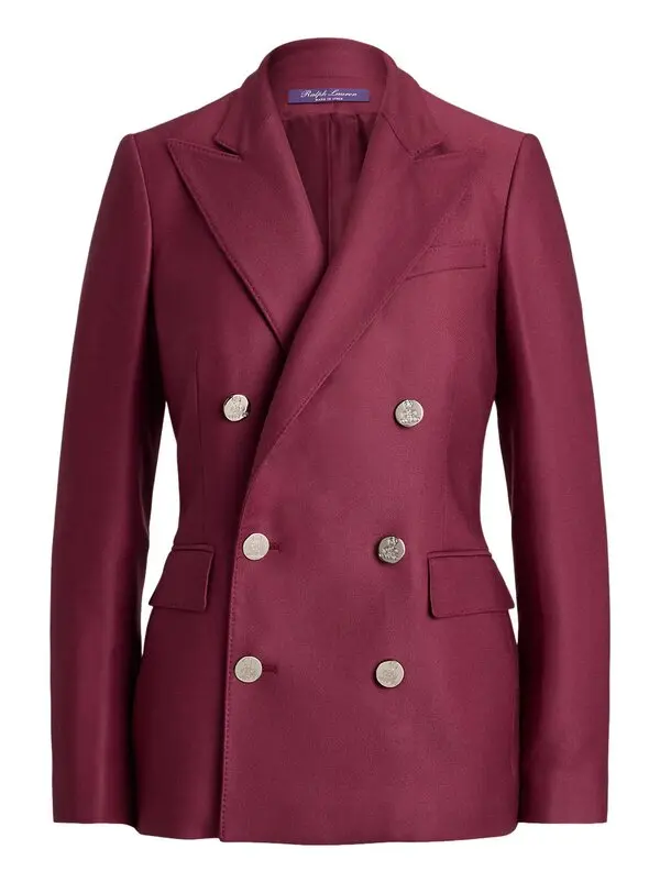 Ralph Lauren Camden Double-breasted Cashmere Jacket - Carmine