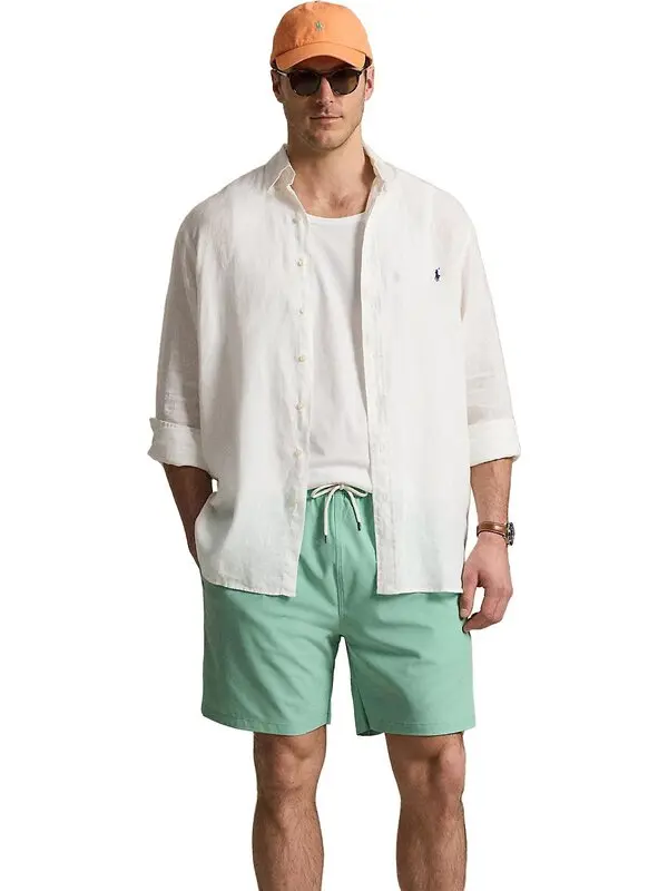 Ralph Lauren Traveler Stretch Classic Fit Swim Trunk - Celadon