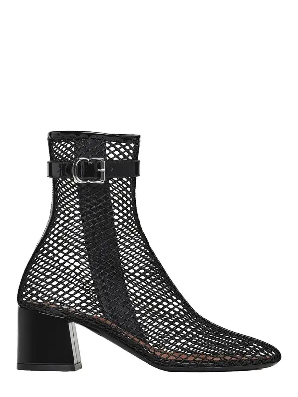 Alaïa Fishnet 55 Ankle Boots - Black