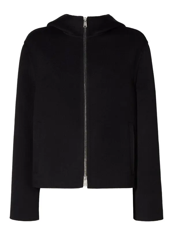Fendi Wool Deconstructed Blouson Jacket - Black