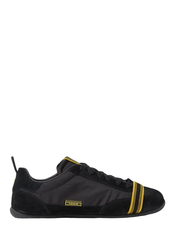 Fendi Wrap Lace-up Trainers - Black