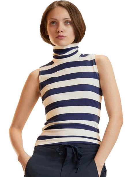 Cynthia Rowley Sleeveless Turtleneck - Navy