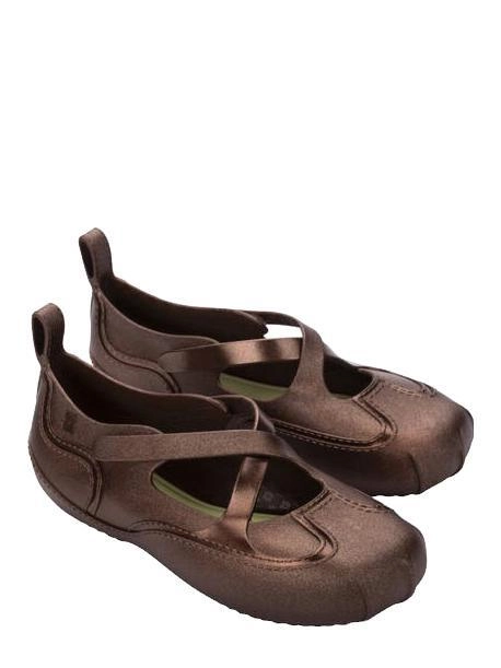 Melissa Mary Jane Water Resistant Sneaker - Bronze/green