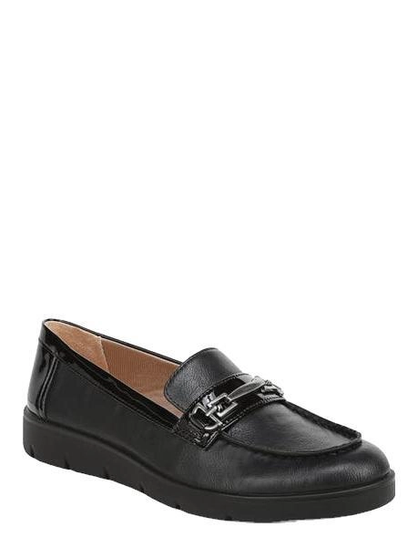 LIFESTRIDE Vineyard Loafer With Metallic Bit Detail - Black