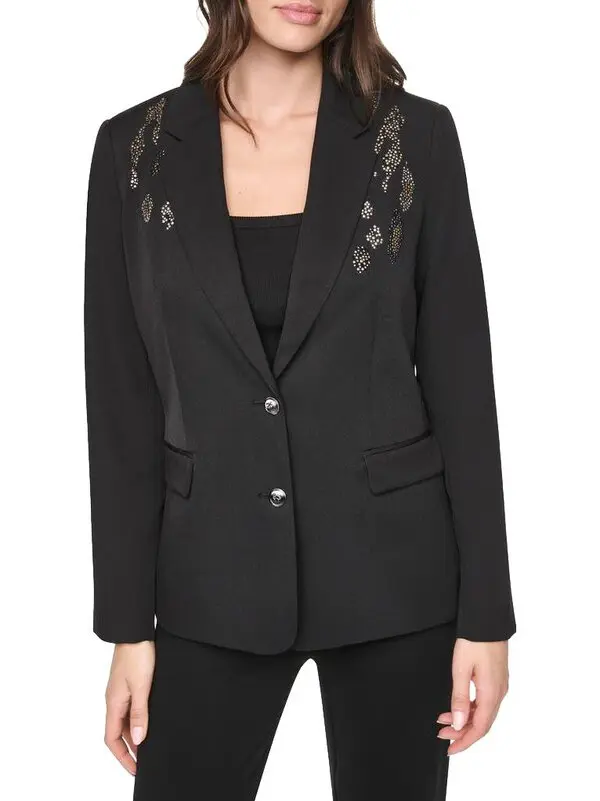 Dkny Embellished Blazer - Black