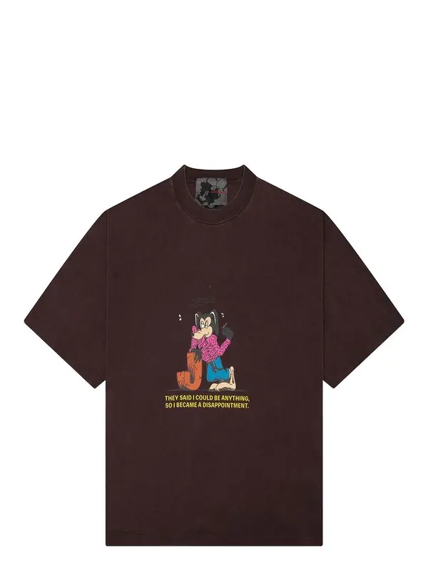 JUNGLES Disappointment Graphic Tee - Brown