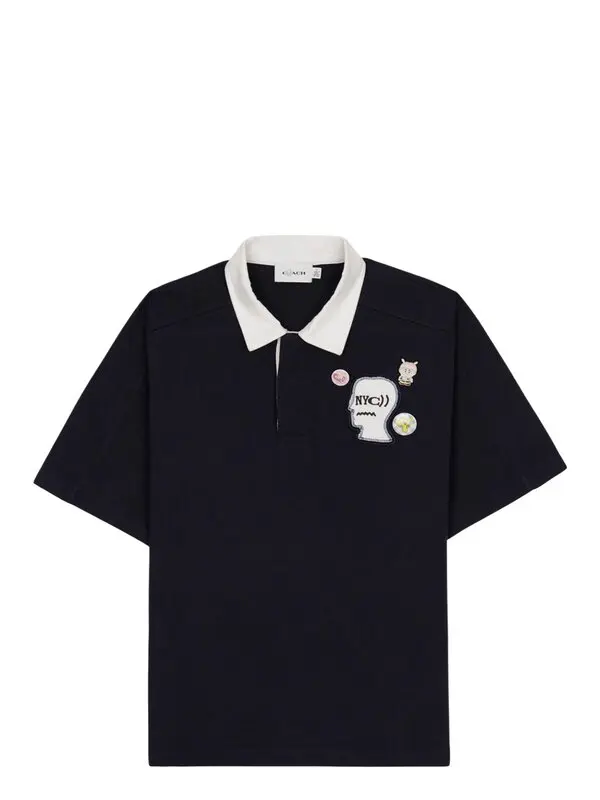 BRAIN DEAD X Coach Rugby Polo - Blue