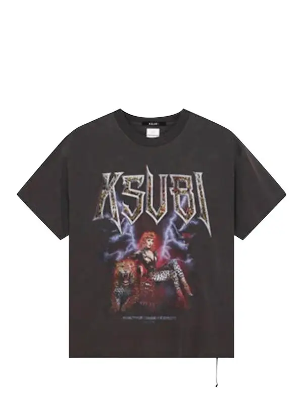 Ksubi Kingdom Ekcess Short Sleeve Graphic Tee - Black