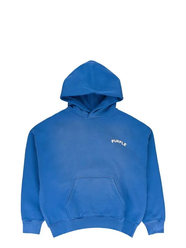 PURPLE BRAND Hwt Fleece Pullover Hoodie - Blue