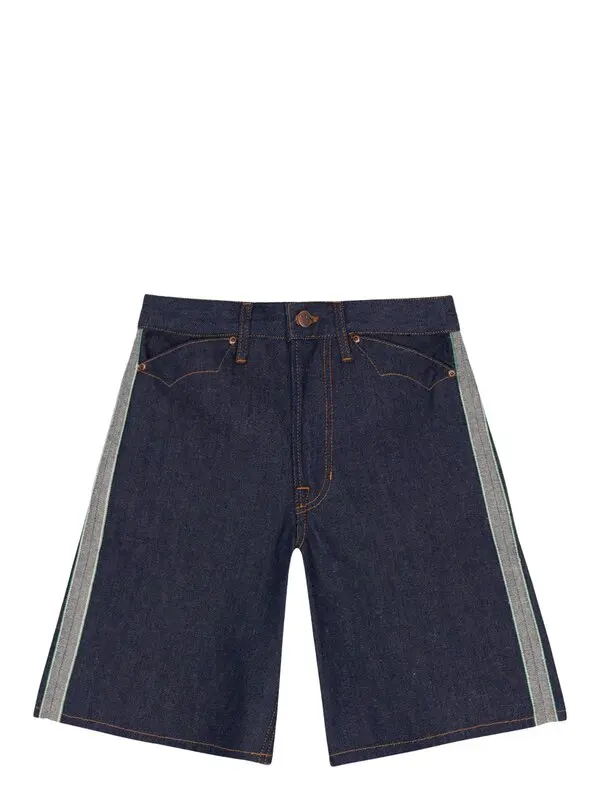 BRAIN DEAD Coach X Denim Shorts - Blue