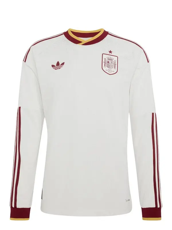 Adidas Spain Long Sleeve Authentic Jersey - White