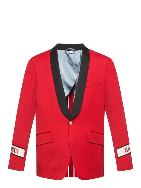 Gucci Single-breasted Blazer With Shawl Collar - Red