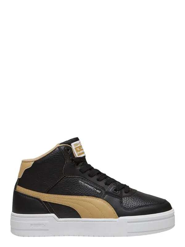PUMA Porsche Legacy X Ca Pro Mid High Top Sneakers - Black