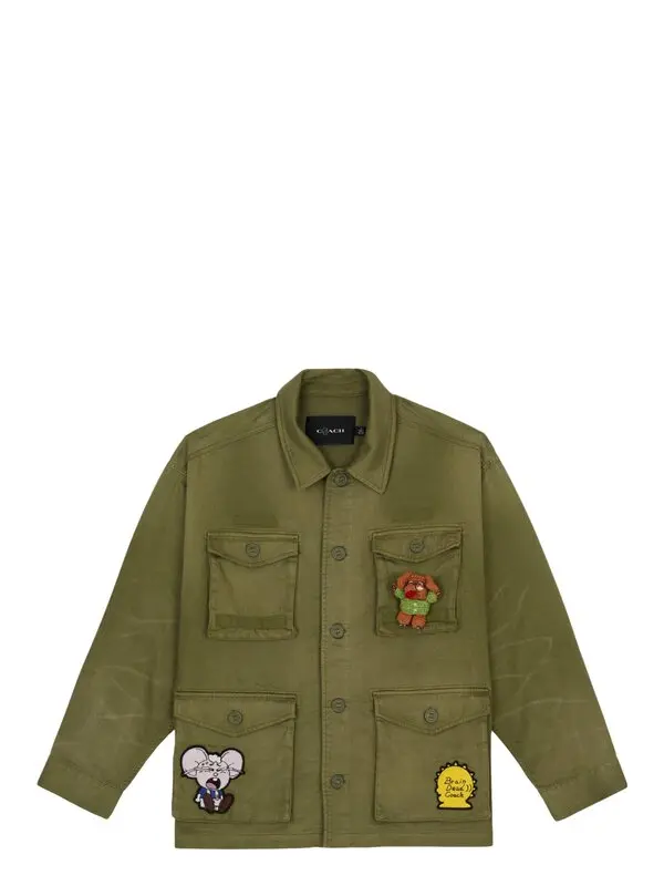 BRAIN DEAD X Coach Surplus Jacket - Green