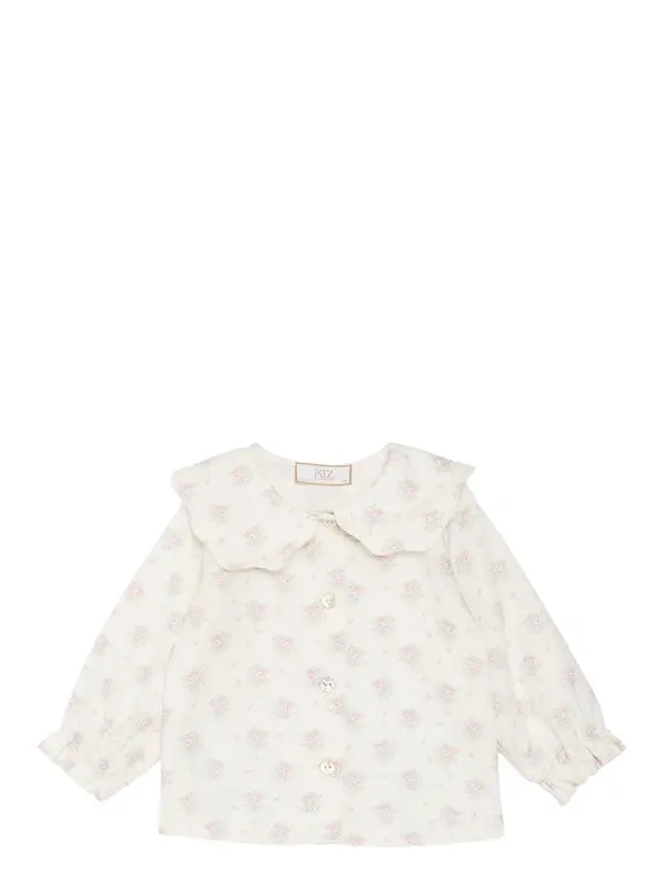 PAZ RODRIGUEZ Cotton Floral Blouse - Green