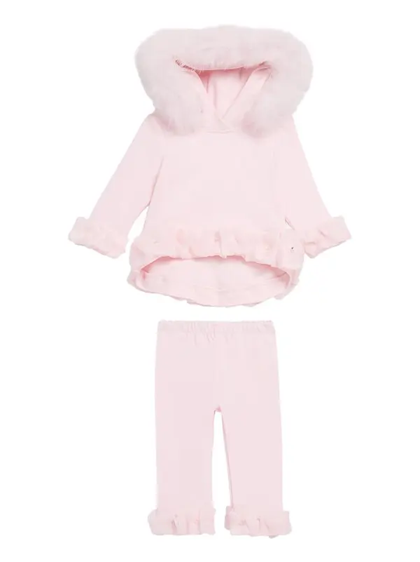 BIMBALO Hooded Top And Leggings Set - Pink