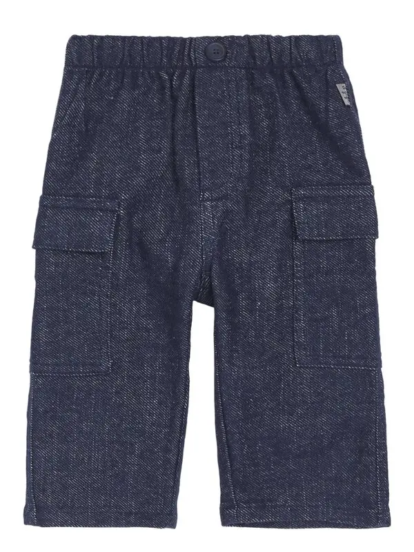 IL GUFO Cotton-blend Cargo Trousers - Blue