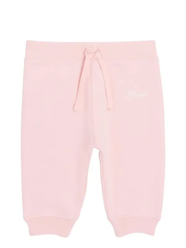 Harrods Cotton Sweatpants With Printed Logo - Pink