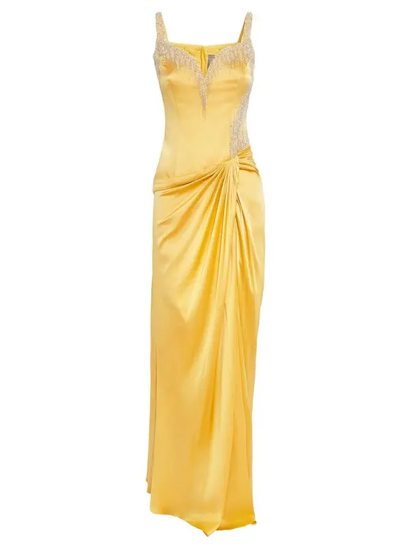 GAURAV GUPTA Silk Gown - Yellow