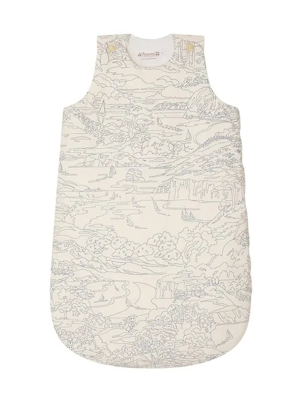 Bonpoint Joujou Cotton Sleeping Bag - Navy