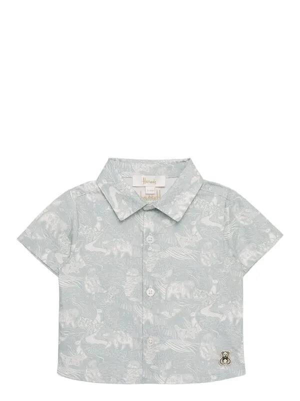 Harrods Woodland Print Shirt - Green