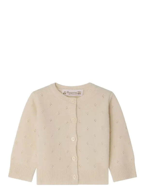 Bonpoint Cashmere Laelia Cardigan - Ivory