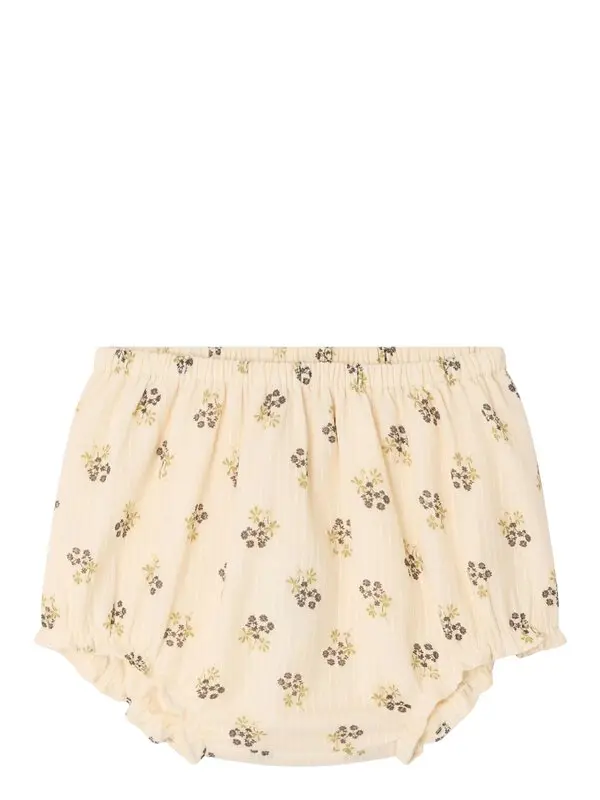 Bonpoint Cotton Floral Bloomers - Ivory