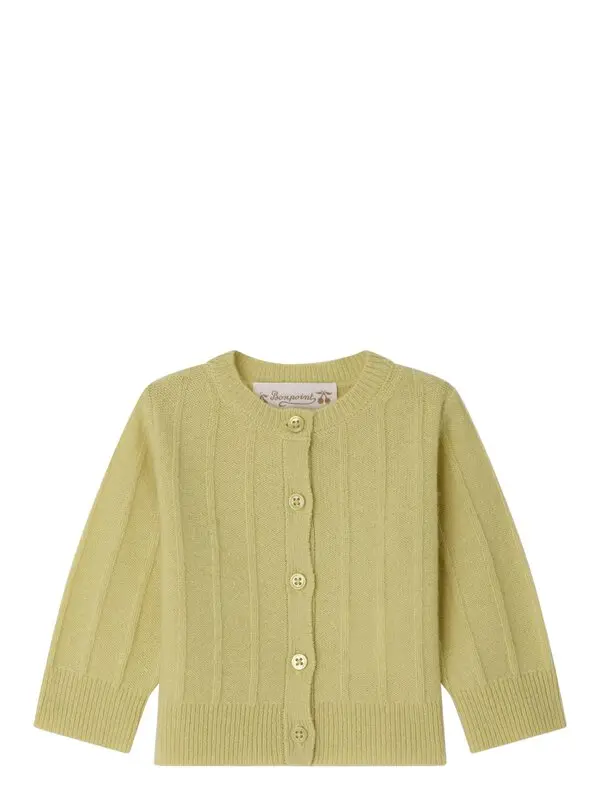 Bonpoint Cashmere Cardigan - Grey