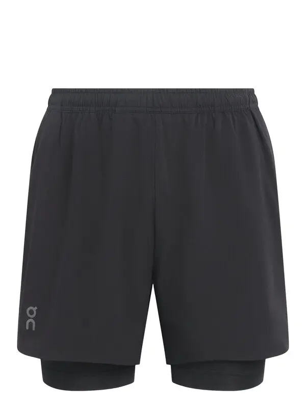 On 2-in-1 Train Shorts - Black