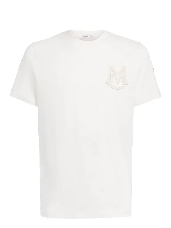 Moncler Cotton Logo T-shirt - White