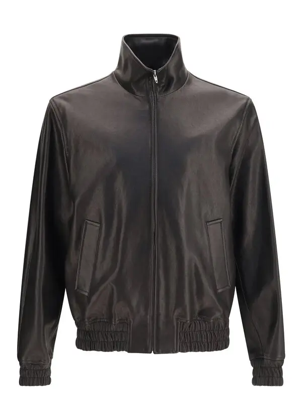 Valentino Garavani Leather Zip Jacket - Black