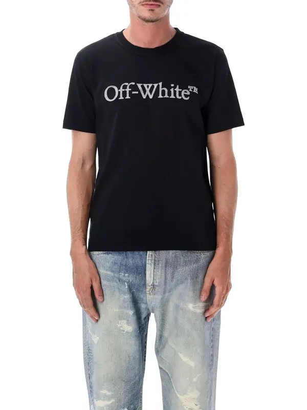 Off-White Graphic Cotton T-shirt For - Nero