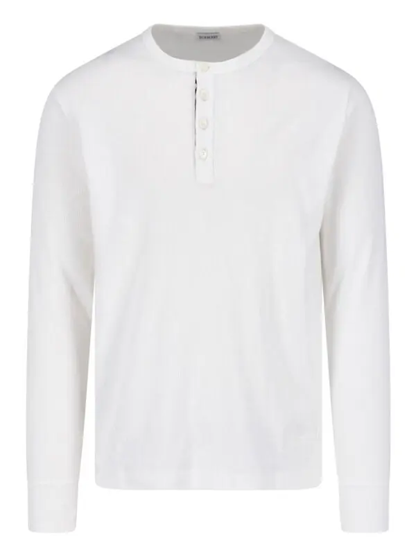 Burberry Cotton-blend T-shirt With Stretch Fit - White