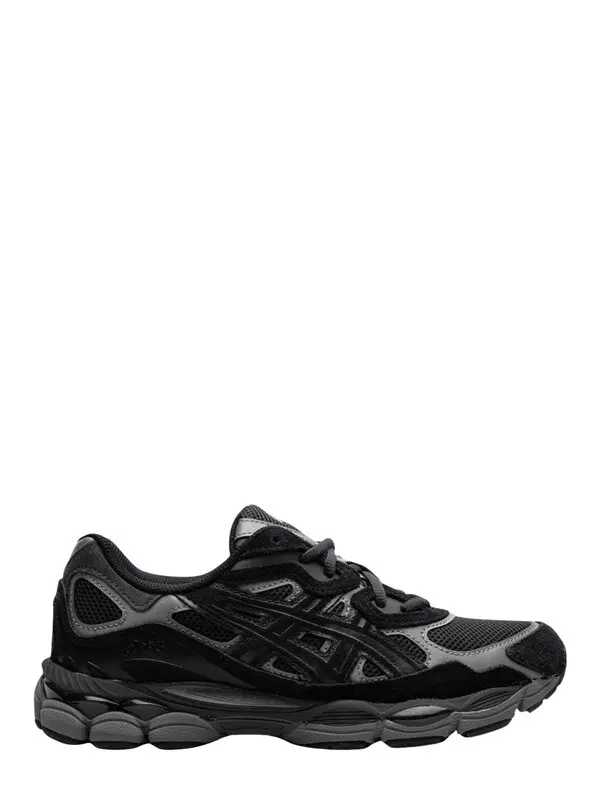 Asics Panelled Design Mesh Sneakers With Chunky Rubber Lug Sole - Grey