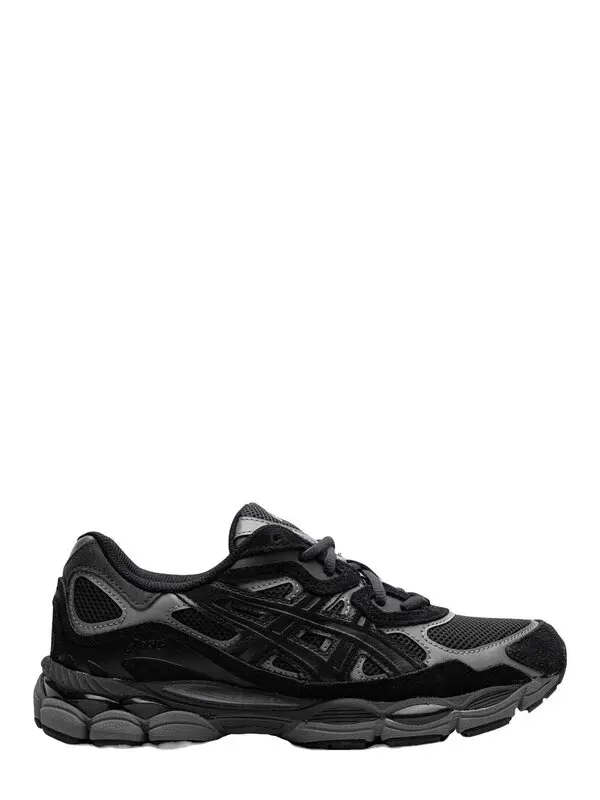 Asics Panelled Design Mesh Sneakers With Chunky Rubber Lug Sole - Grey