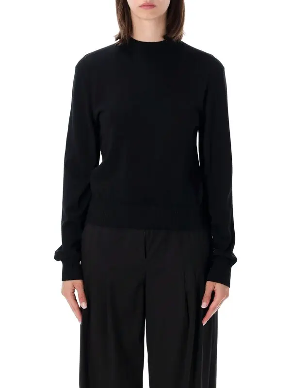 LANVIN Merino Wool Knit Sweater - Nero