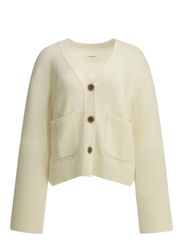 LISA YANG 100% Cashmere Crew Neck Pullover - White