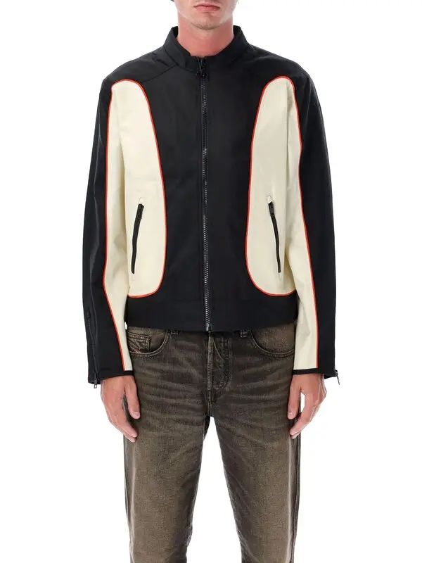 DIESEL® Polyamide Zip-up Jacket - Nero