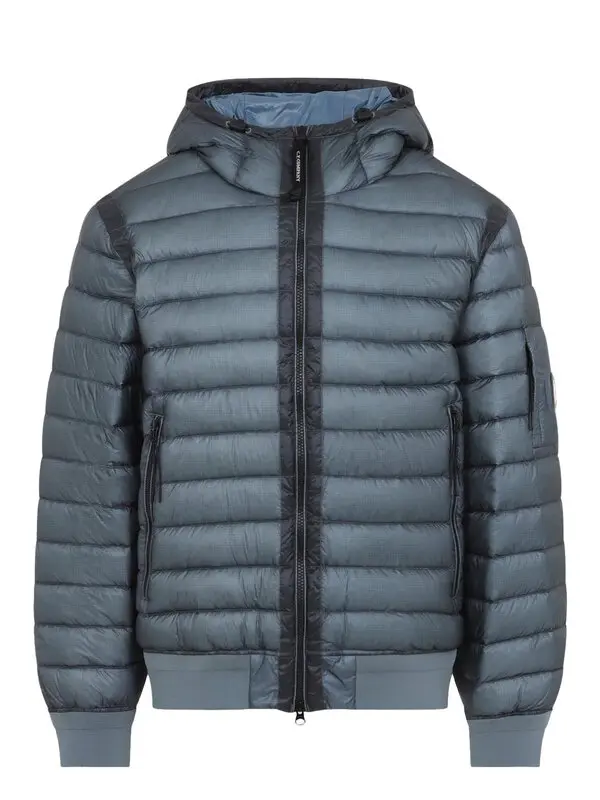 C.P. COMPANY Polyamide Hooded Down Jacket - Blue