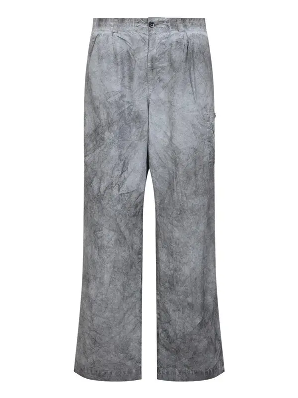 C.P. COMPANY Flatt Nylon Loose Cargo Pants - Black