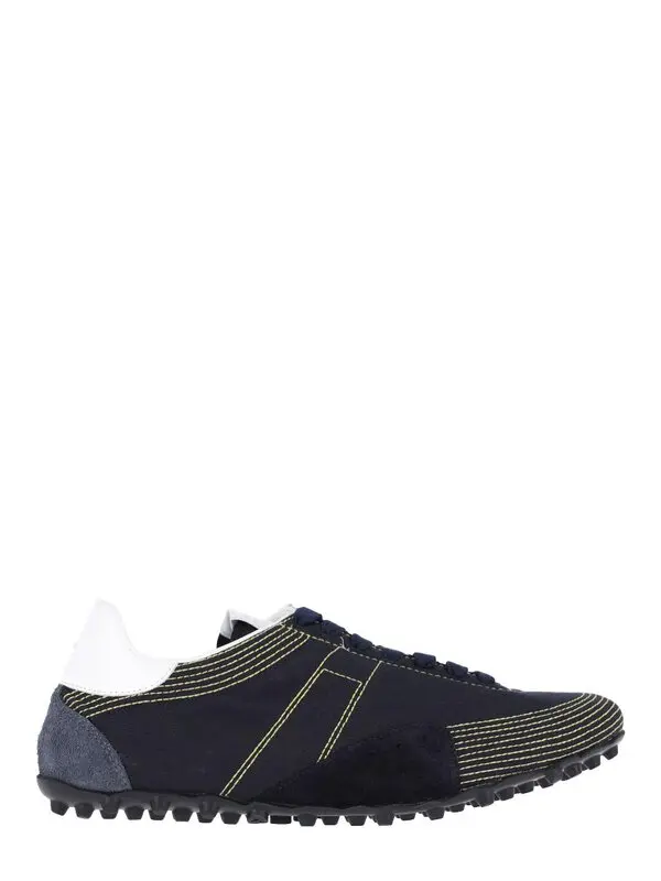 MAISON MARGIELA Contrast-trim Cotton Sneakers - Blue