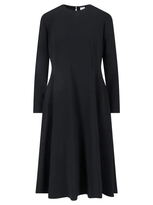 Aspesi Satin-look Midi Dress - Black