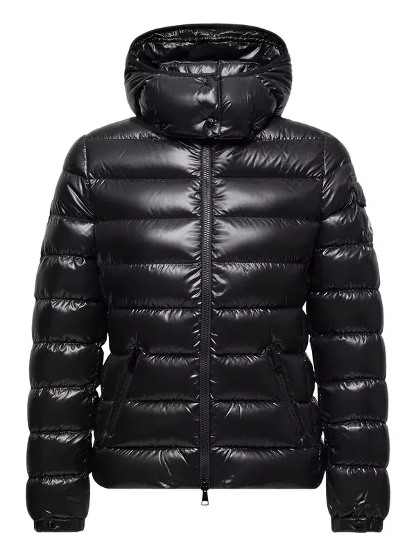 Moncler Down-filled Parka With Detachable Hood And Zip Pockets - Nero