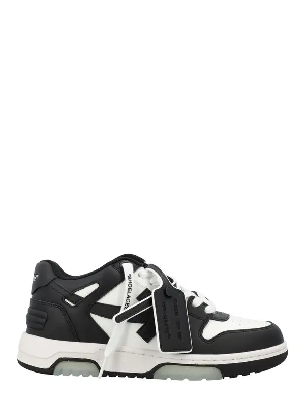 Off-White Low Top Leather Sneakers - Bianco