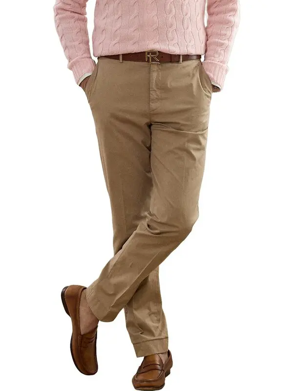 Ralph Lauren Straight Fit Stretch Chino Pant - Khaki