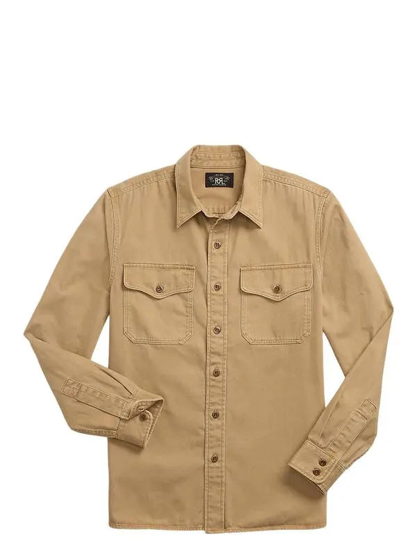 Ralph Lauren Twill Officer's Workshirt - Faded Tan