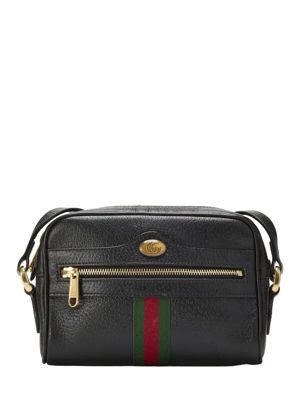Gucci Ophidia Leather Crossbody Bag - Black